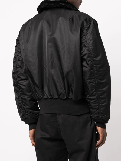 Alpha Industries B-15 Bomber Jacket In Black | ModeSens