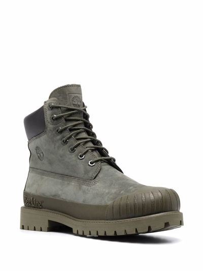 Timberland X Beeline 6 Inch Rubber Toe Boots In Green | ModeSens