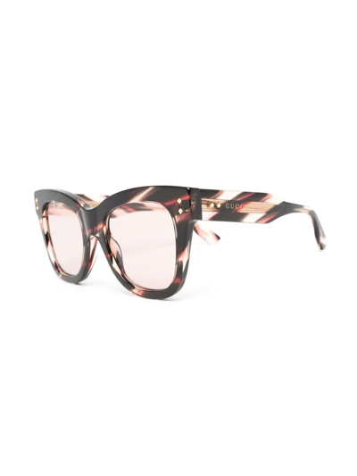 Gucci Tortoise-shell Cat-eye Sunglasses In Brown | ModeSens