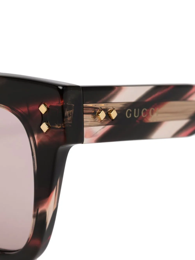 Gucci Tortoise-shell Cat-eye Sunglasses In Brown | ModeSens