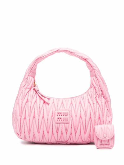 Miu Miu Shoulder Bag Bags In Pink & Purple | ModeSens