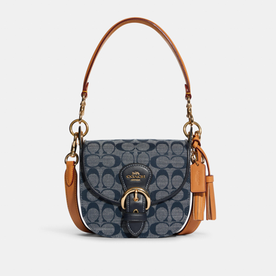 Coach Kleo Shoulder Bag 17 In Signature Chambray In Blue | ModeSens