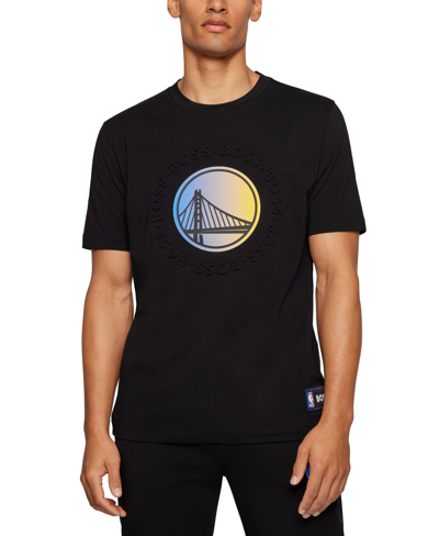 Hugo Boss Boss & Nba Relaxed-fit T-shirt With Dual Branding- Nba ...