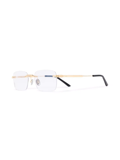 Cartier Rimless Square Eyeglasses In Gold | ModeSens