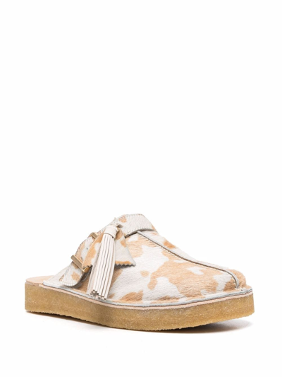 Clarks Originals Cow Print Trek Mule In Red | ModeSens