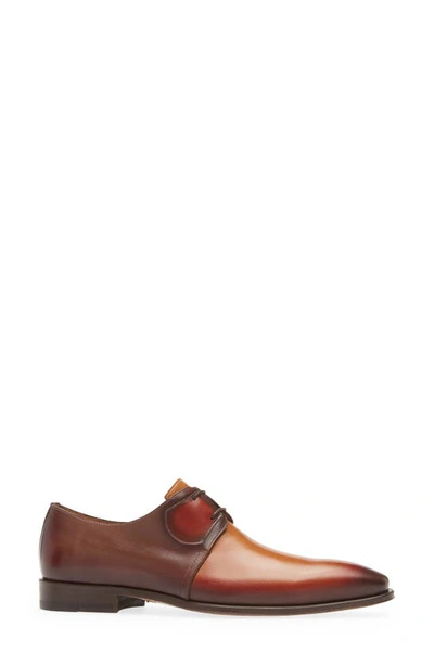 Mezlan Artisan Patina Leather Derby In Rust | ModeSens