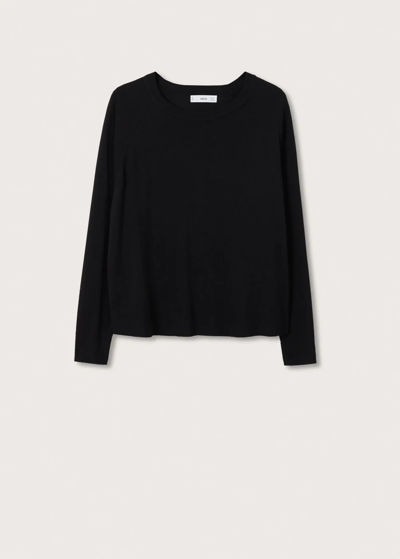 Mango Fine-knit Sweater Black | ModeSens