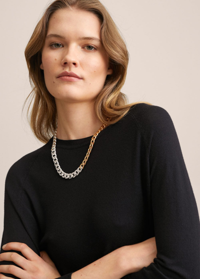 Mango Fine-knit Sweater Black | ModeSens