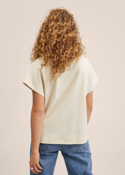 Mango Boats Printed Cotton T Shirt Vanilla Modesens