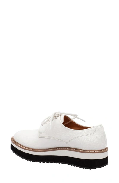 Lisa Vicky Headway Platform Derby In White Faux Leather | ModeSens