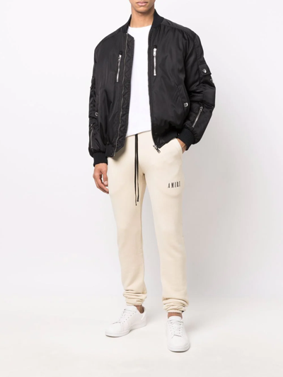 Amiri Logo Drawstring Tracksuit Bottoms In White | ModeSens