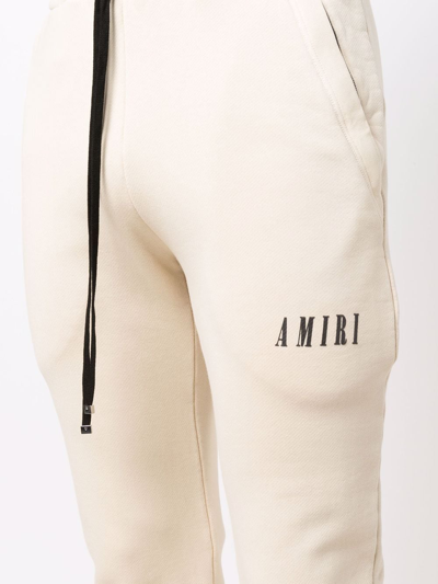 Amiri Logo Drawstring Tracksuit Bottoms In White | ModeSens
