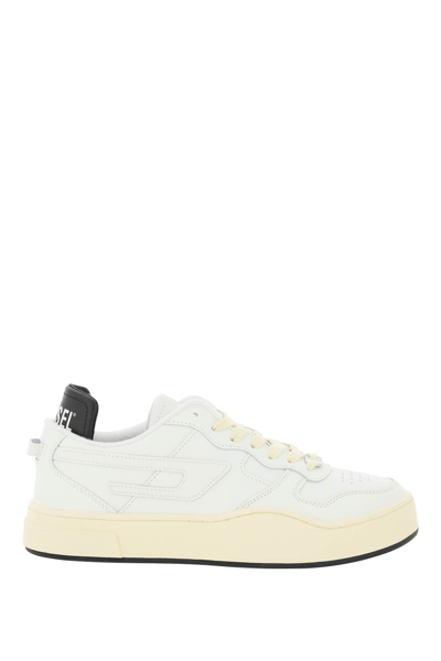 Diesel S-ukiyo Logo-print Leather Low-top Trainers In White | ModeSens