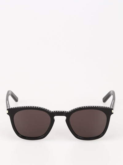 Saint Laurent Eyewear Classic Sl28 Sunglasses In Black | ModeSens