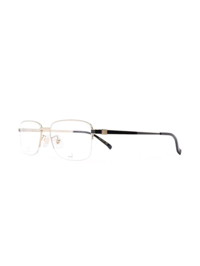 Dunhill Rectangle-frame Optical Glasses In Gold | ModeSens