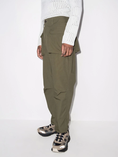 The Power For The People Isaac Straight-leg Cargo Pants In Green | ModeSens