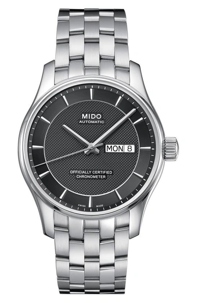 Mido Swiss Automatic Bracelet Watch, 40mm In Ss Bracelet / Anthracite ...