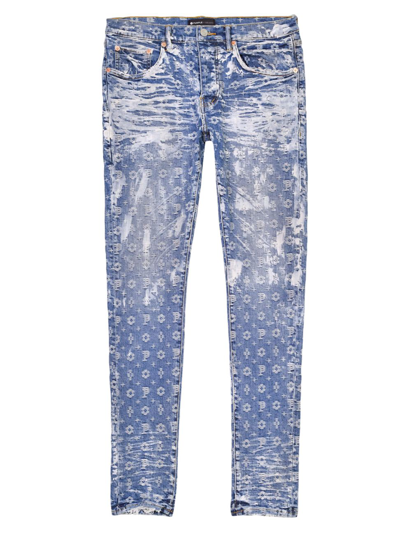 Purple Brand Monogram Jacquard Skinny Jeans In Super Heavy | ModeSens