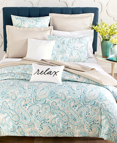 Charter Club Damask Designs Azure Paisley 3-pc. Comforter Set, King ...