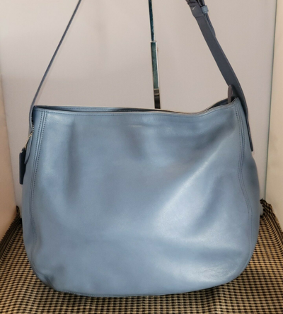 Pre-owned Coach Vintage Soho Zip Hobo Periwinkle Leather Shoulder Bag ...