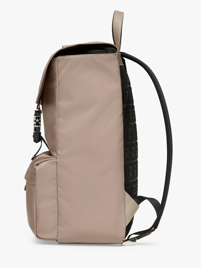 Fendi Ness Backpack Medium In Beige | ModeSens
