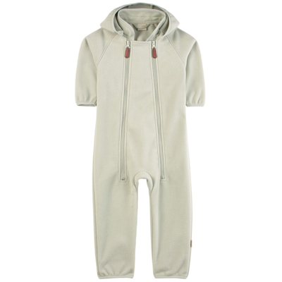 Kuling Kids' Livigno Wind Fleece Coverall Dust Mint In Green | ModeSens
