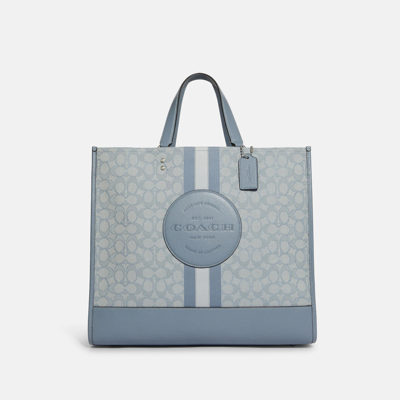 Coach Outlet Dempsey Tote 40 In Signature Jacquard With Stripe And ...