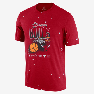 Nike Chicago Bulls Courtside Splatter Men's Nba T-shirt In Red | ModeSens