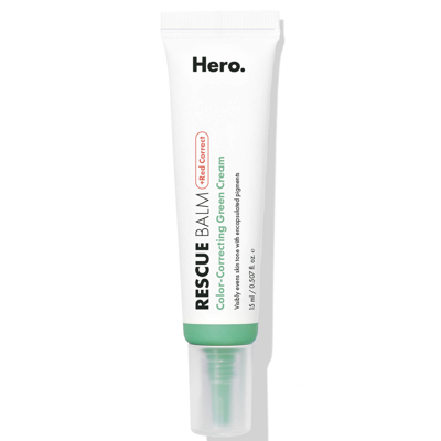 Hero Cosmetics Rescue Balm +red Correct Color-correcting Green Cream In ...