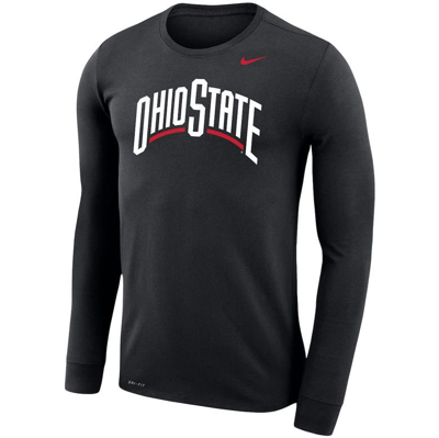 Nike Black Ohio State Buckeyes School Wordmark Logo Performance Legend ...