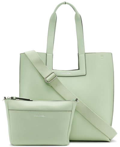 Calvin Klein Bette Tote In Cucumber | ModeSens