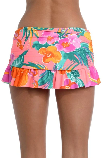 La Blanca Womens Isla Del Sol Ruffled Skirted Swim Bottoms Womens