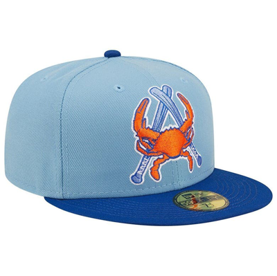New Era Light Blue Aberdeen Ironbirds Steamed Crabs Theme Night 59fifty ...