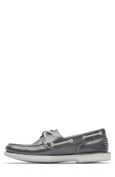 Rockport 'perth' Boat Shoe In Navy Blue Leather | ModeSens