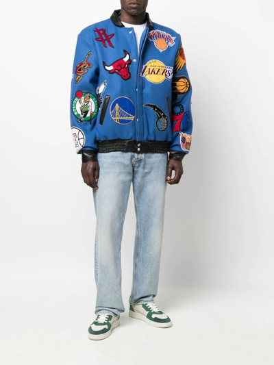Jeff Hamilton Los Angeles Lakers Patch Bomber Jacket In Blue | ModeSens