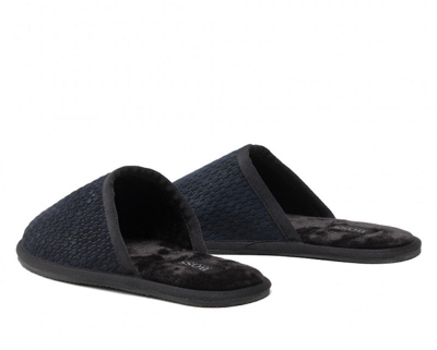 Hugo Boss Monogram Home Slippers In Blue | ModeSens