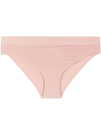 Wolford Beauty Ribbed Cotton Briefs In Powder Pink | ModeSens