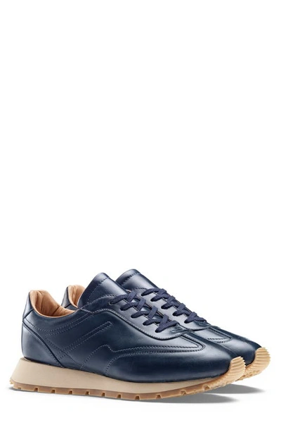 Koio Men's Retro Runner Leather Low-top Sneakers In Regatta | ModeSens