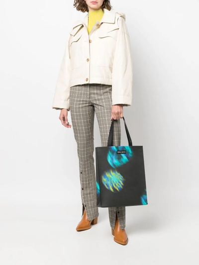 Nina Ricci Large Coated Canvas Tote Bag In Black | ModeSens