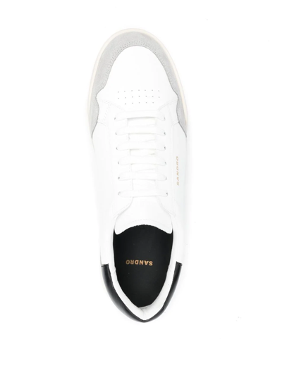 Sandro Logo Low-top Sneakers In Weiss | ModeSens