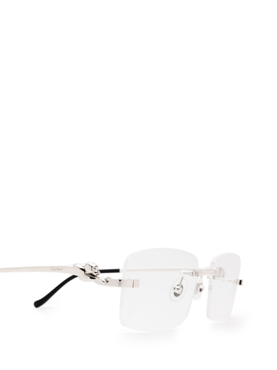 Cartier Eyeglasses In Silver | ModeSens