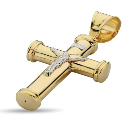 Pre-owned Markenlos Xxl Mega Grosses Goldkreuz Echt Gold 585 14k Kreuz ...