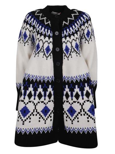Alexander Mcqueen Cardi Coat Fair Isle In Nero | ModeSens