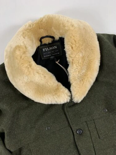 Pre-owned Filson Lined Mackinaw Wool Packer Coat Forest Green L | ModeSens