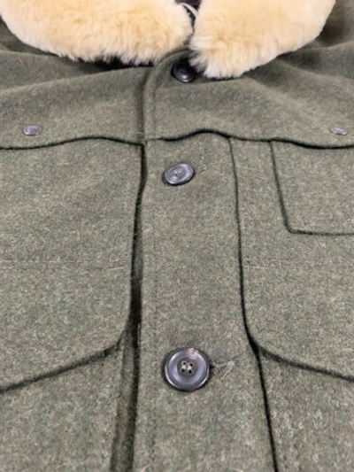 Pre-owned Filson Lined Mackinaw Wool Packer Coat Forest Green L | ModeSens