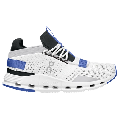 On Women's Cloudnova Low Top Sneakers In White/blue | ModeSens