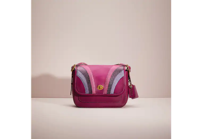 Coach Upcrafted Rambler Crossbody In Brass/hibiscus | ModeSens