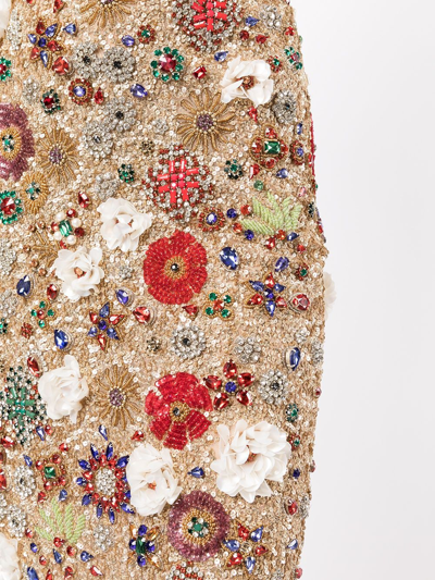 Rachel Gilbert Francesca Sequin-embellished Gown In Neutrals | ModeSens