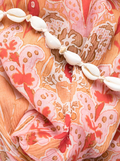 Zimmermann Net Sustain Pattie Belted Floral Print Cotton And Silk