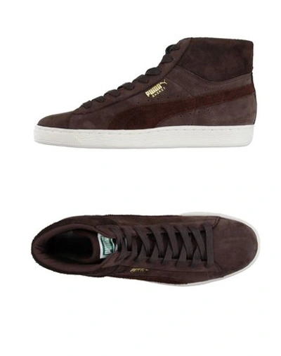 Puma High-tops In Dark Brown | ModeSens